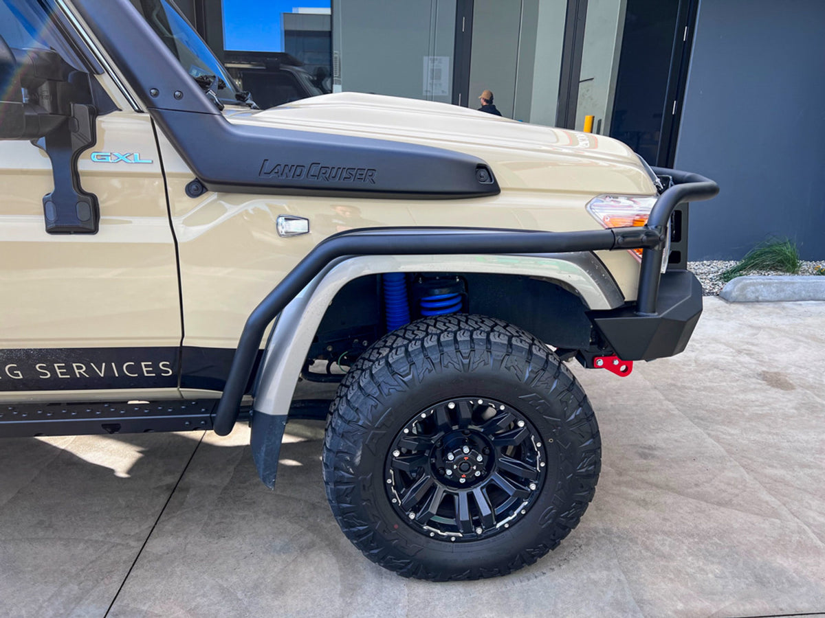 Rock Sliders with Brush Rails (Suitable for Toyota LandCruiser 78 and ...