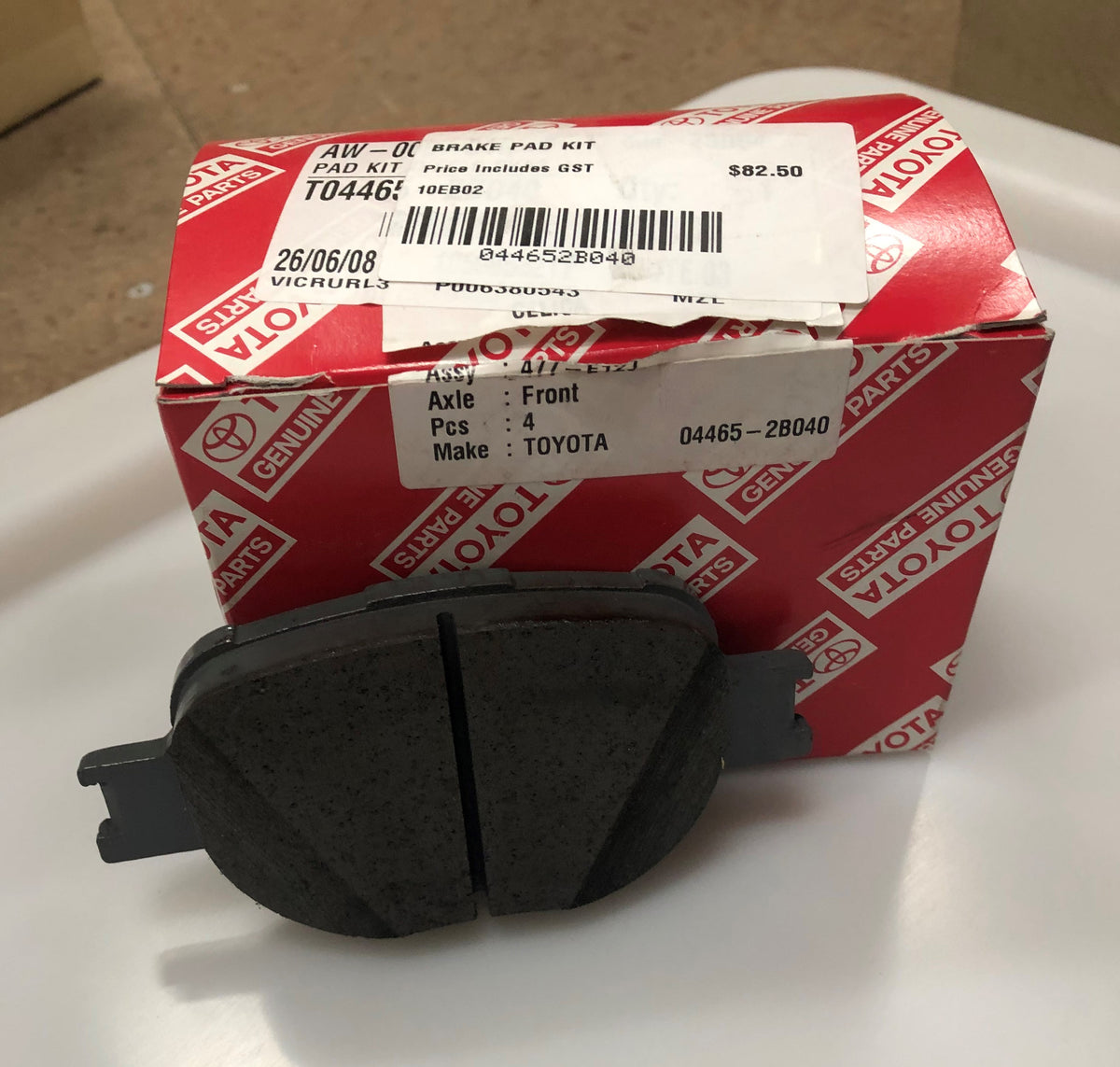 TOYOTA GENUINE TOYOTA/LEXUS PAD KIT DISC BRAKE 044652B040 – 4x4extrasonline