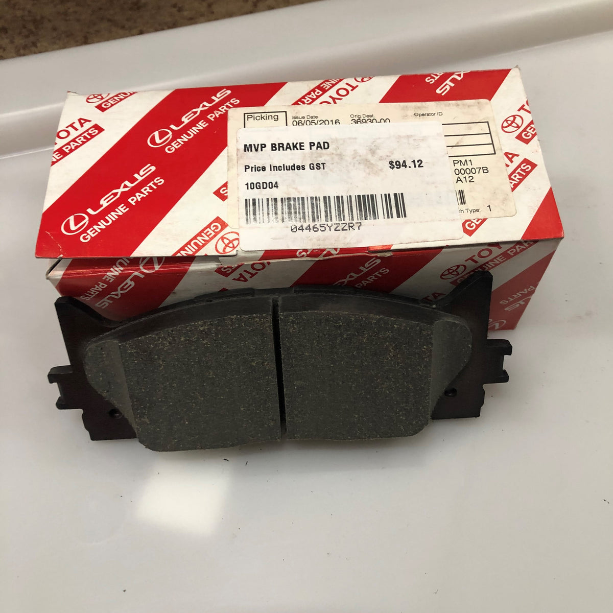 TOYOTA GENUINE TOYOTA/LEXUS PAD KIT DISC BRAKE 04465YZZR7 – 4x4extrasonline